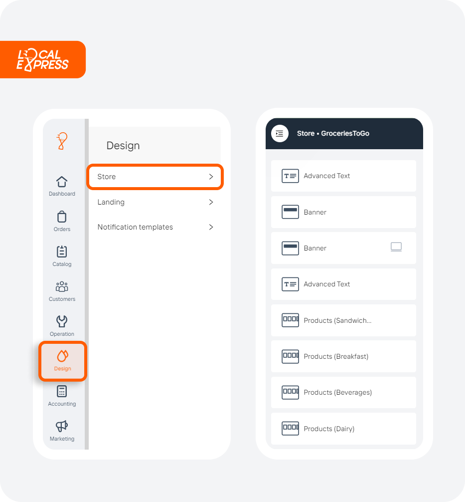 Store Design Configuration