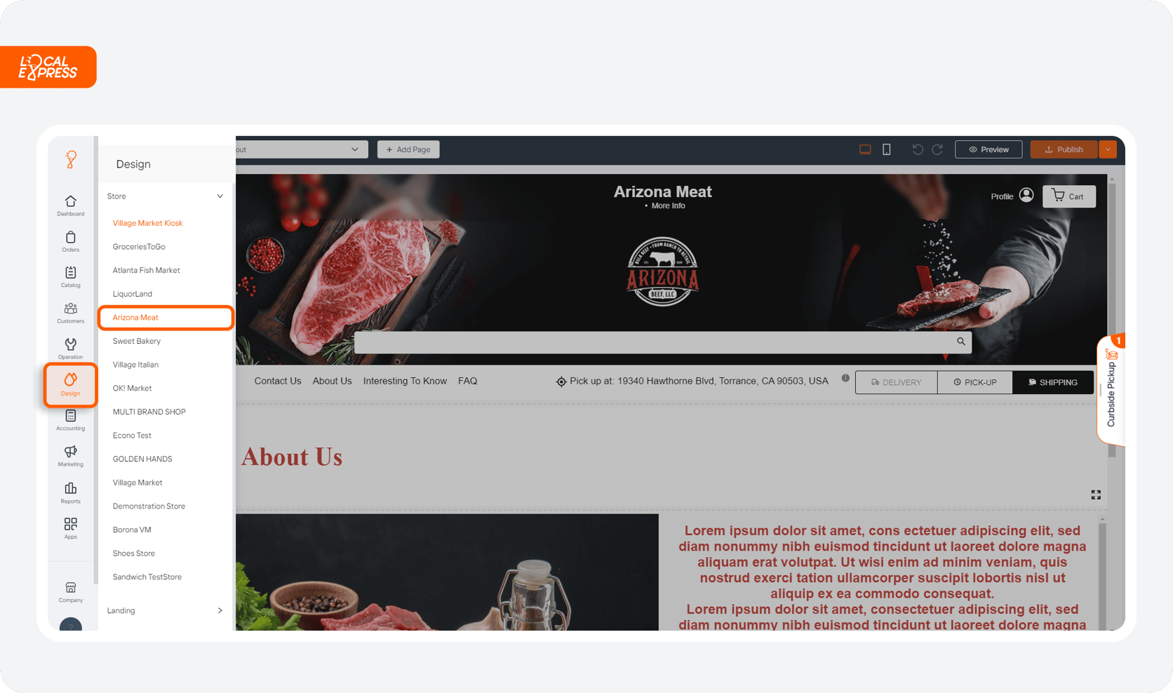Design: Static and Landing pages