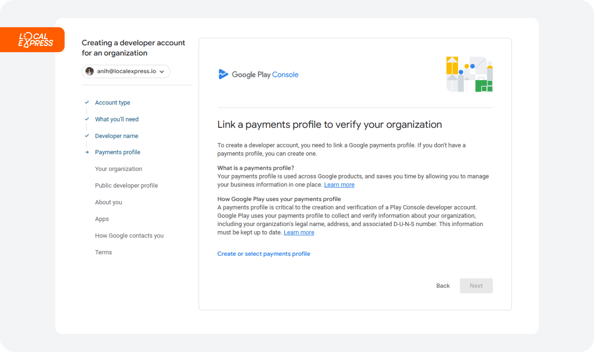 Set Up a Google Play Developer Account