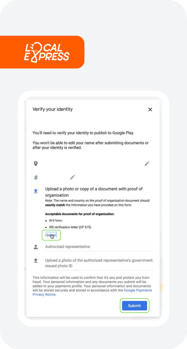 Google Play ID Verification
