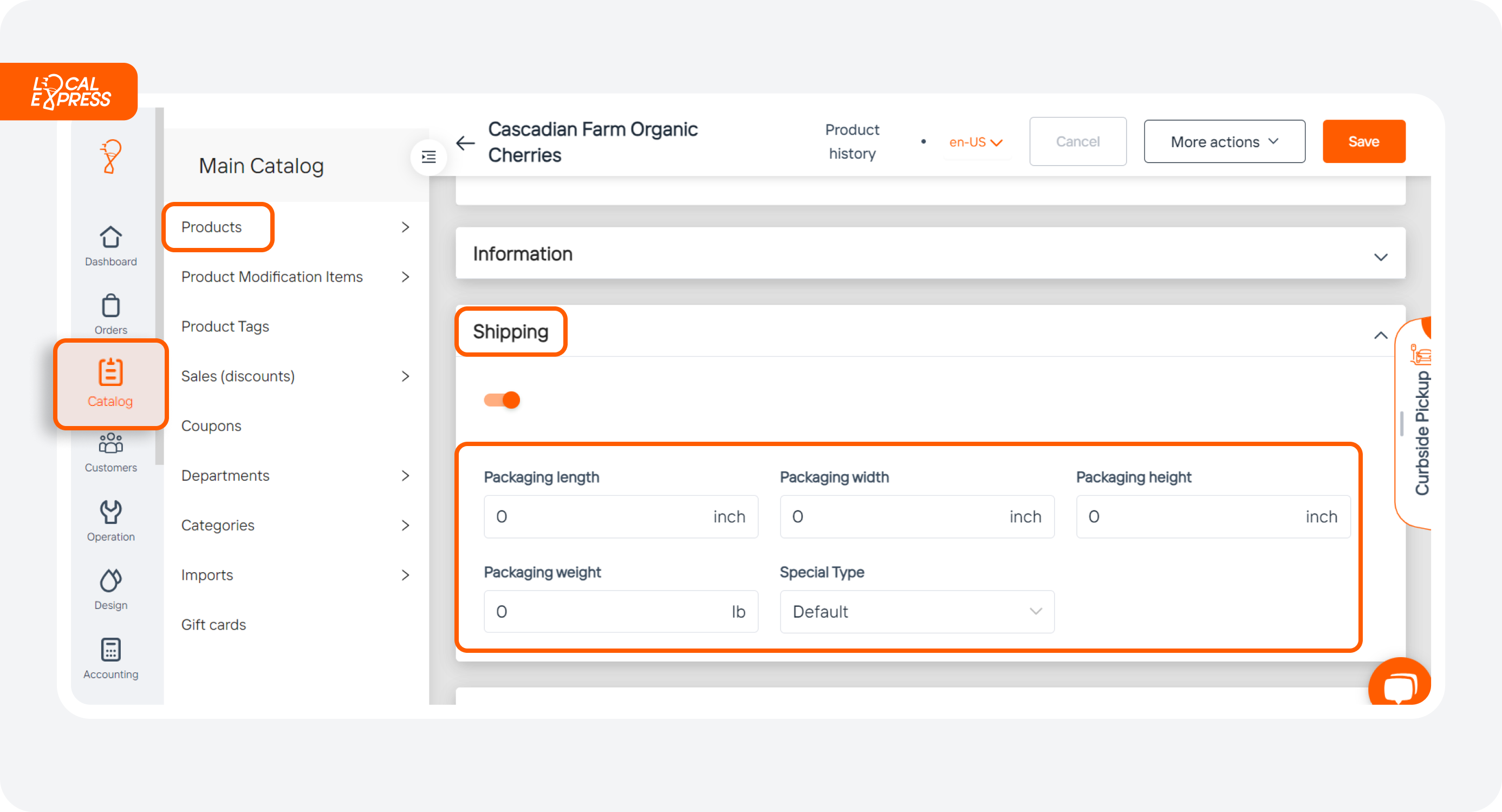 Create a Shipping Setup