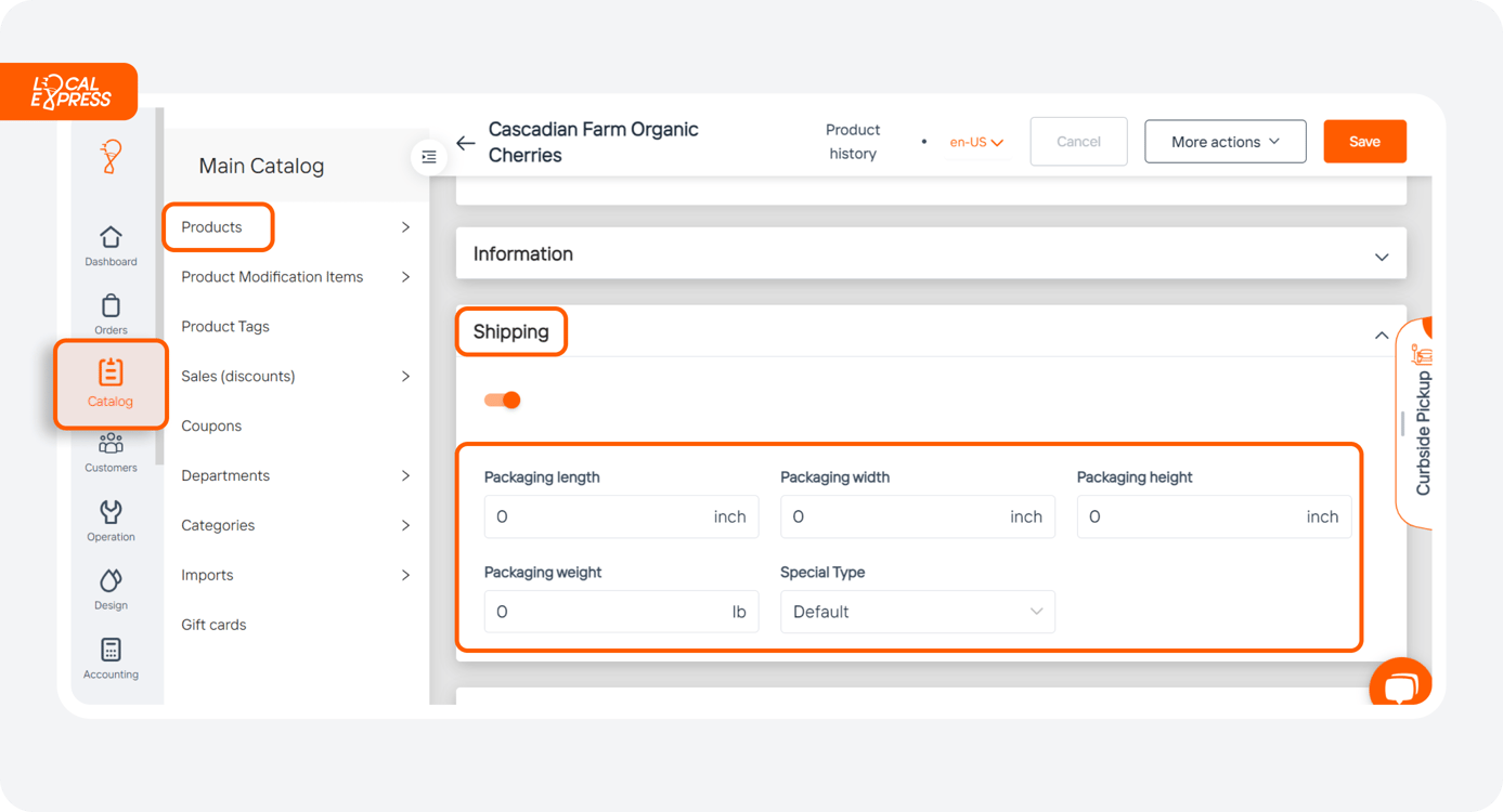 Create a Shipping Setup