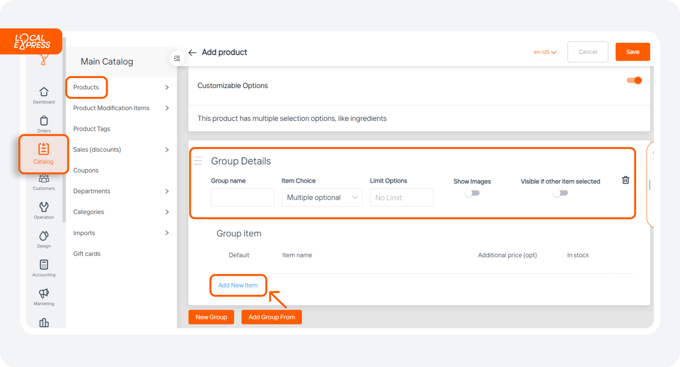 Create a Product Modification
