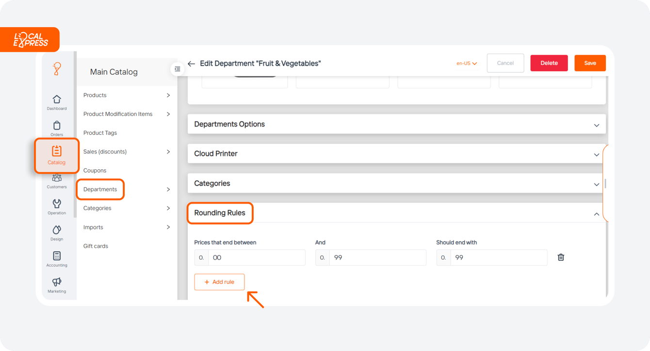 Create a Department