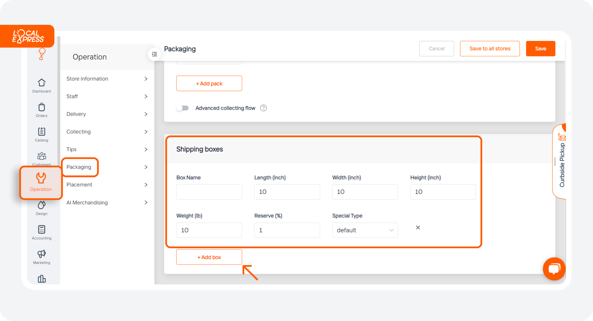 Create a Shipping Setup