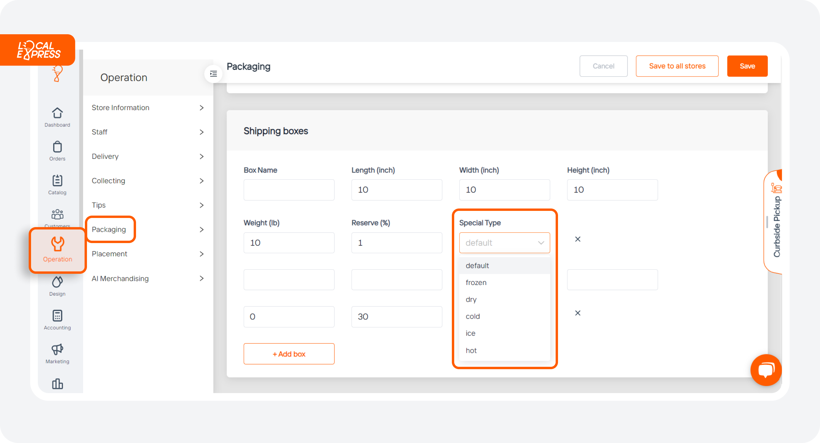 Create a Shipping Setup